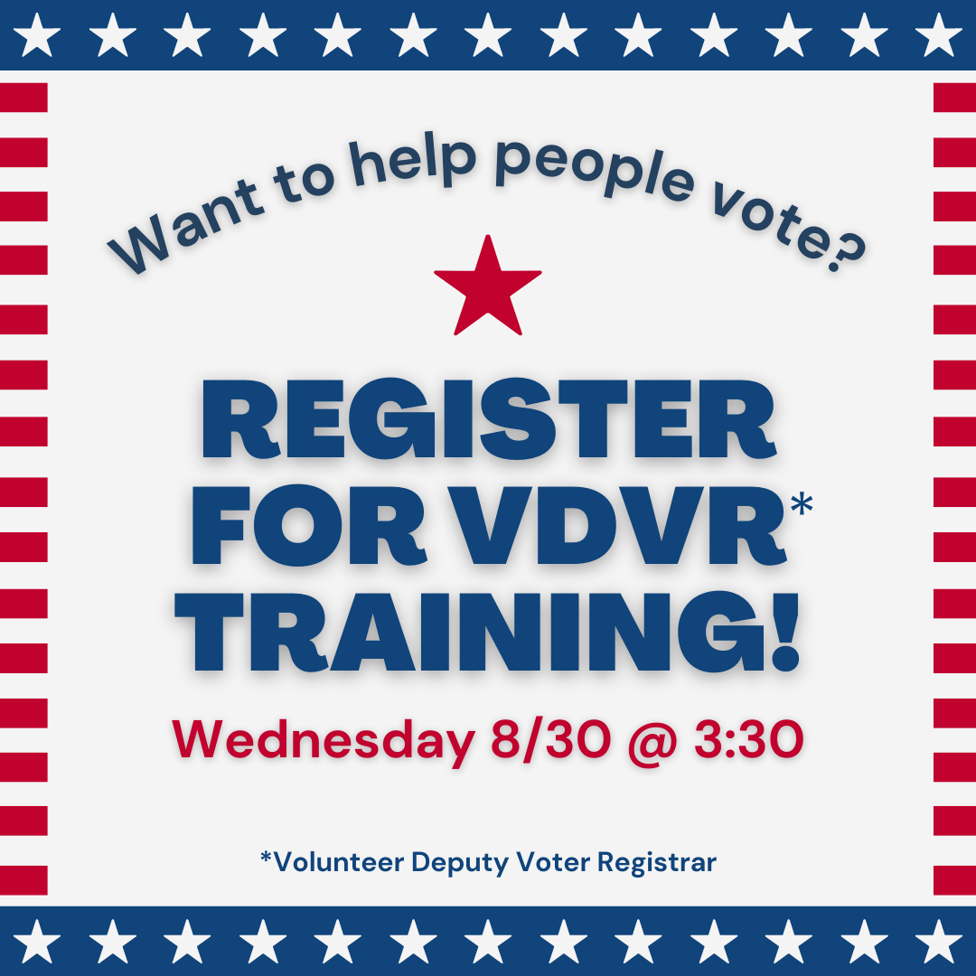 Volunteer Deputy Voter Registrar Training | Fondren Library